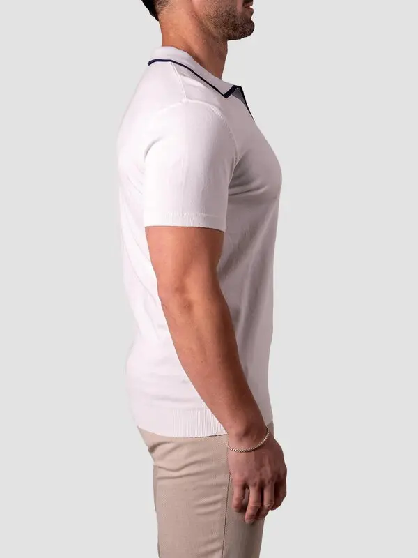 MACEOO Polo Tip Shirt - White