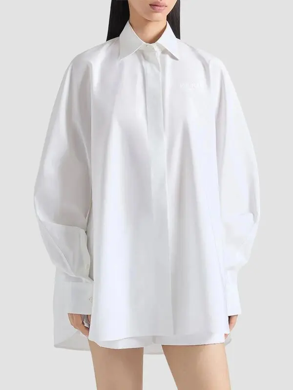 Givenchy Shirt In Poplin With Embroidery