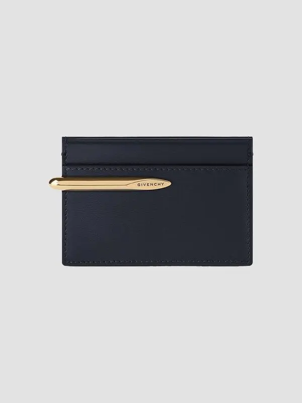 Givenchy Pinch Card Holder In Leather - Black