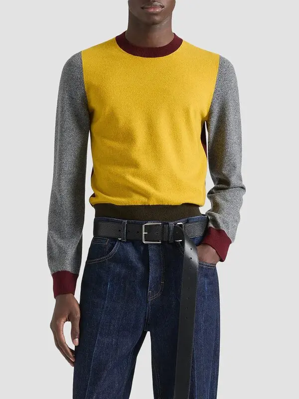 Givenchy Color Block Sweater In Wool