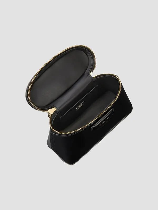 Givenchy Antigona Vanity Bag In Box Leather With Chain - Black