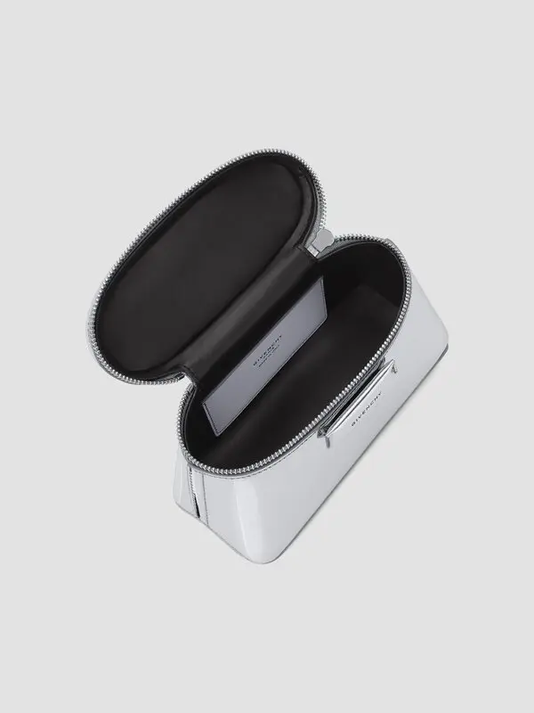Givenchy Antigona Vanity Bag In Mirror Effect Leather - Silvery