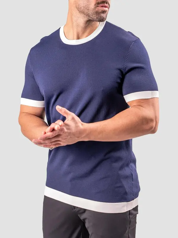 MACEOO Ss T-shirt - Blue