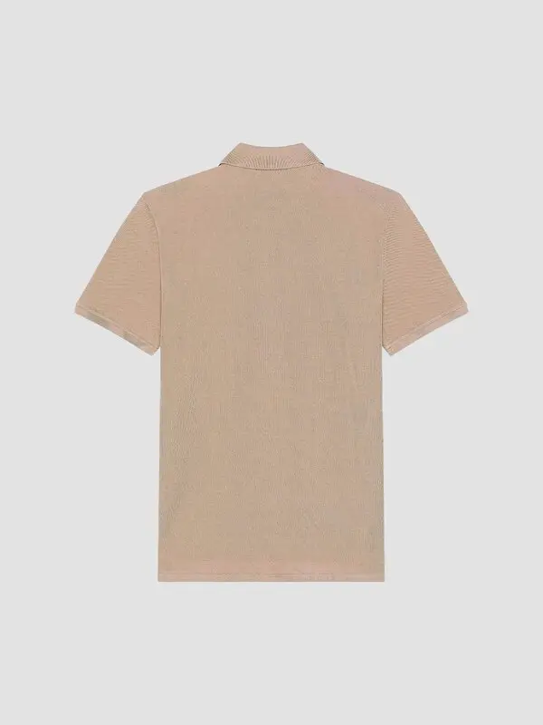 Givenchy Polo In Cotton With Paris Gros Grain - Beige