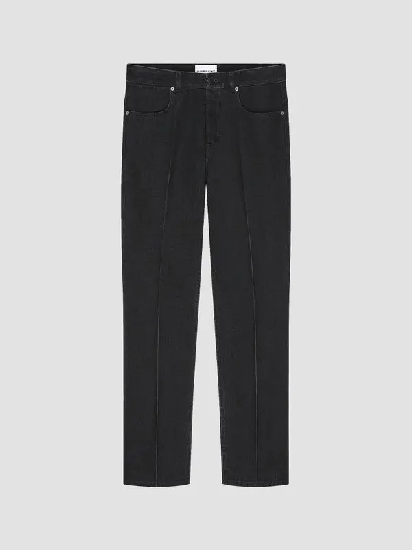 Givenchy Straight Fit Jeans With Crease Effect