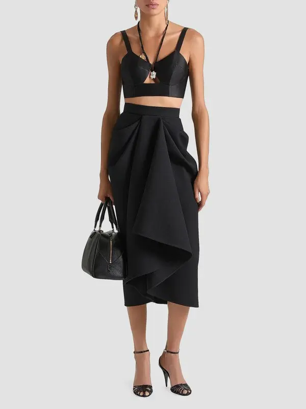 Givenchy Bra Top In Satin