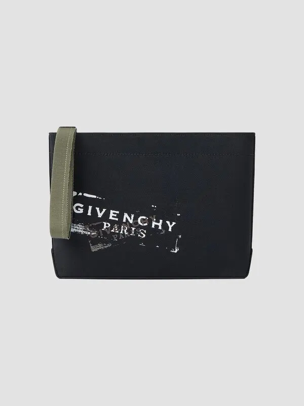 Givenchy Tote Pouch In Canvas - Black