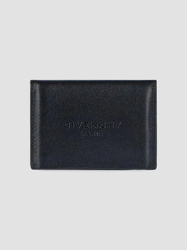Givenchy Antigona Stamped Flap Card Holder In Leather