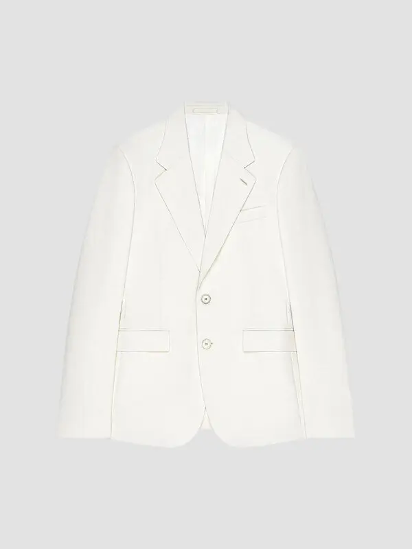 Givenchy Single-breasted Fitted Jacket In Wool And Mohair