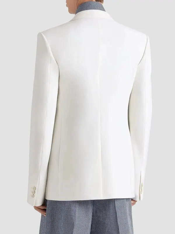 Givenchy Single-breasted Fitted Jacket In Wool And Mohair