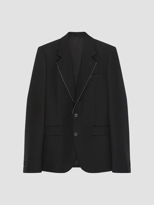 Givenchy Single-breasted Fitted Jacket In Wool