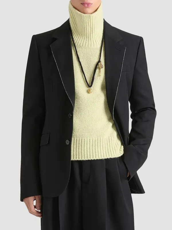 Givenchy Single-breasted Fitted Jacket In Wool
