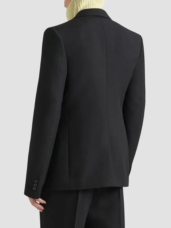 Givenchy Single-breasted Fitted Jacket In Wool