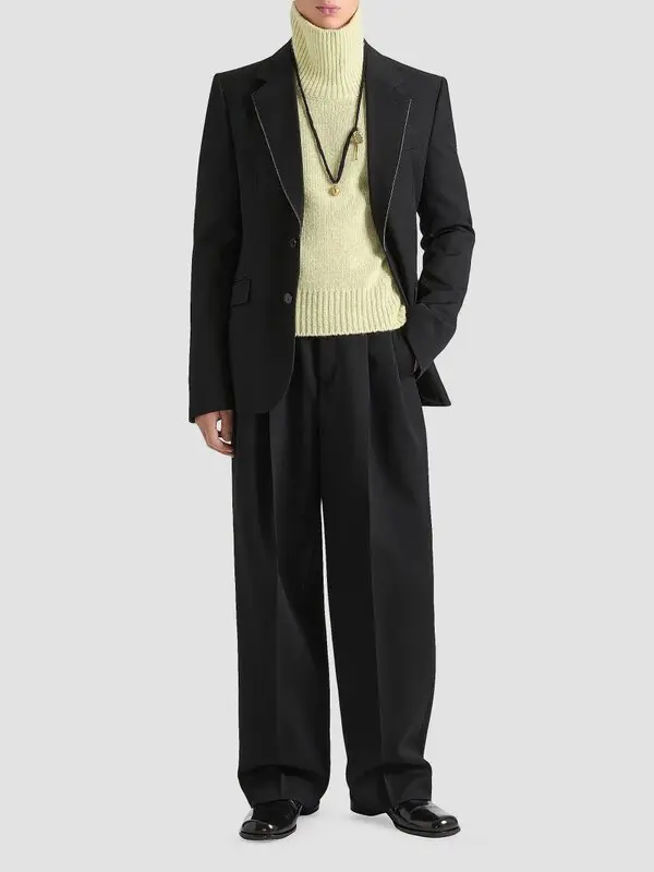 Givenchy Single-breasted Fitted Jacket In Wool