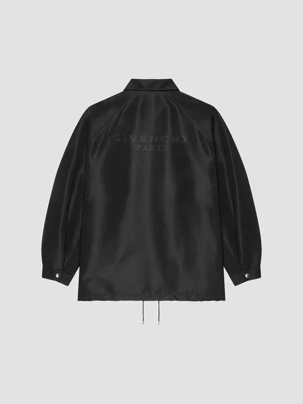 Givenchy Couture Seam Polyfaille Jacket With Paris Patch