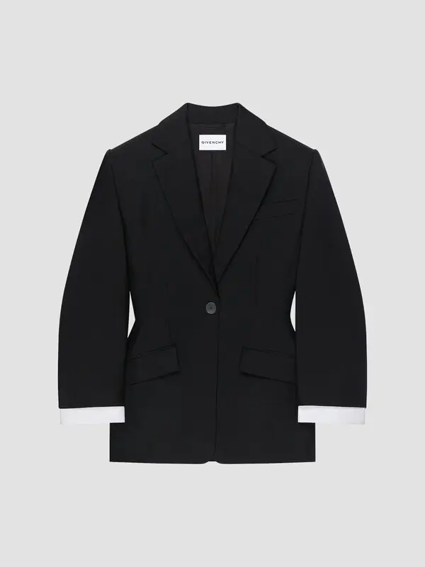 Givenchy Single-breasted Cocoon Blazer In Wool And Mohair