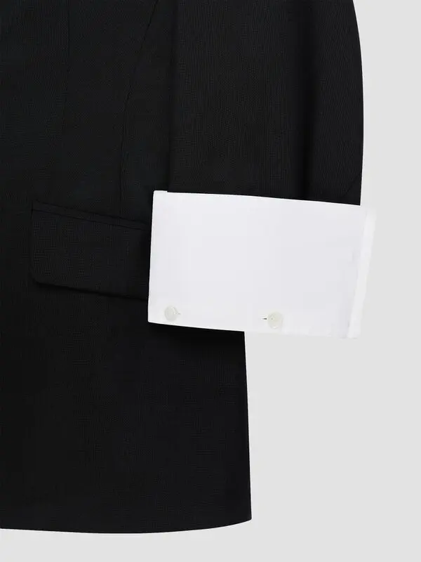 Givenchy Single-breasted Cocoon Blazer In Wool And Mohair