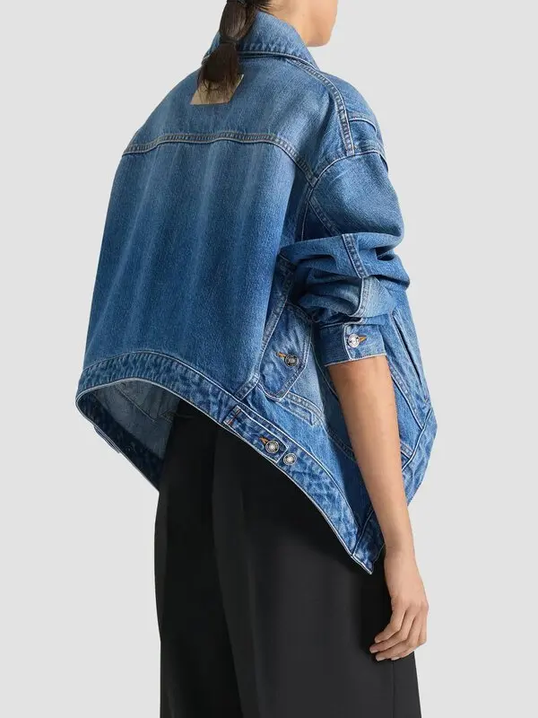 Givenchy Trapeze Jacket In Denim