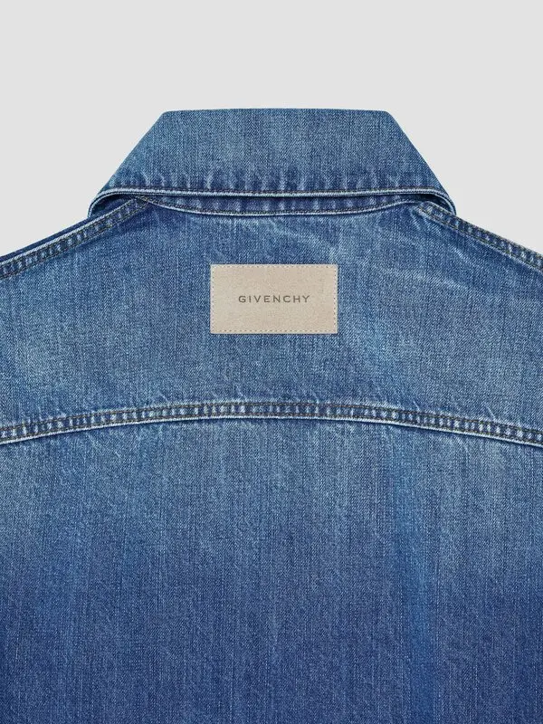 Givenchy Trapeze Jacket In Denim