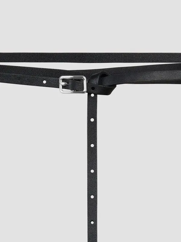 Givenchy Double Belt In Grained Leather