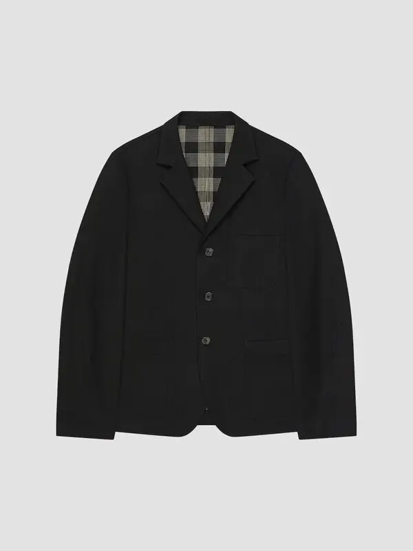 Givenchy Single-breasted Deconstructed Jacket In Cotton