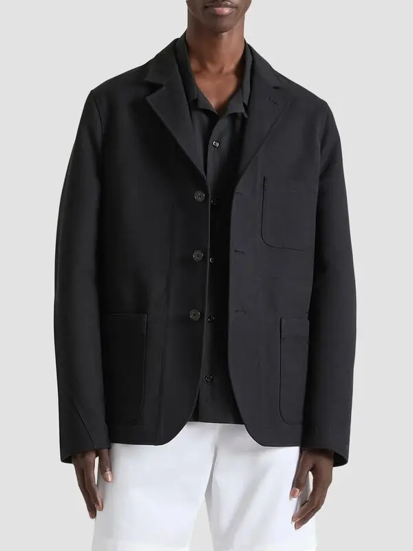 Givenchy Single-breasted Deconstructed Jacket In Cotton