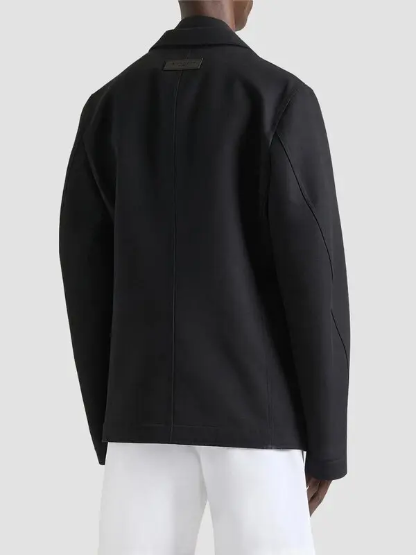 Givenchy Single-breasted Deconstructed Jacket In Cotton