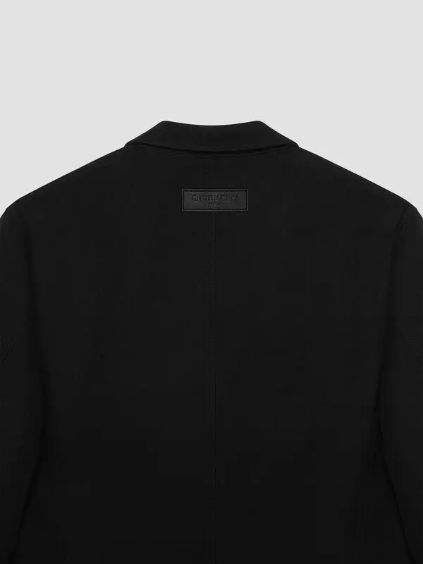 Givenchy Single-breasted Deconstructed Jacket In Cotton