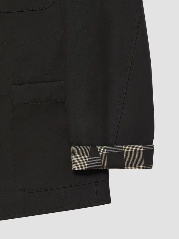 Givenchy Single-breasted Deconstructed Jacket In Cotton