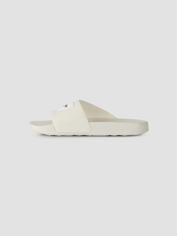 Givenchy Label Slide Mules In Rubber - Ivory