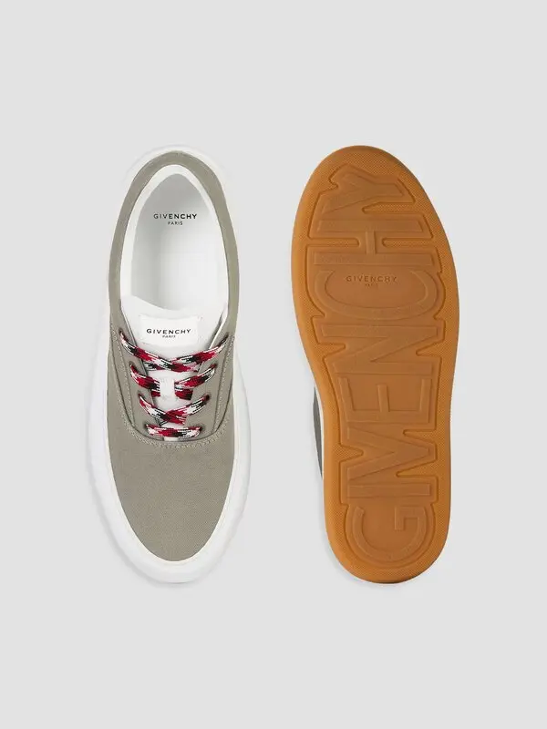 Givenchy New City Sneakers In Canvas - Khaki