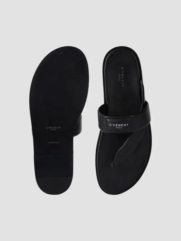 Givenchy Bay Thongs In Leather
