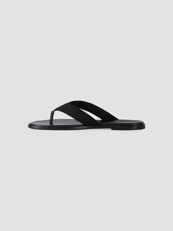 Givenchy Bay Thongs In Gros Grain And Leather