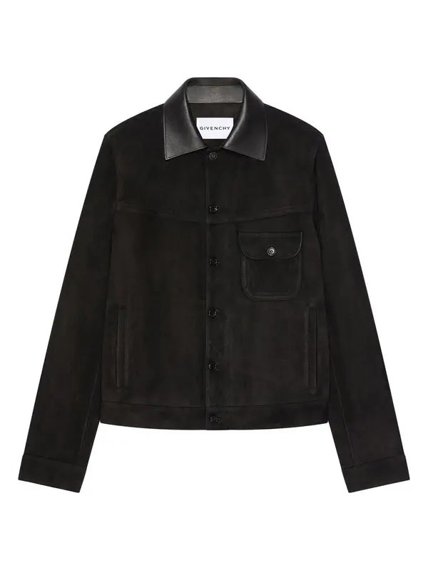 Givenchy Jacket In Suede With Asymmetrical Pocket