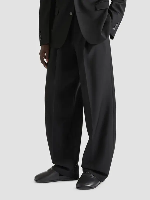 Givenchy Double Pleated Pants In Wool And Mohair