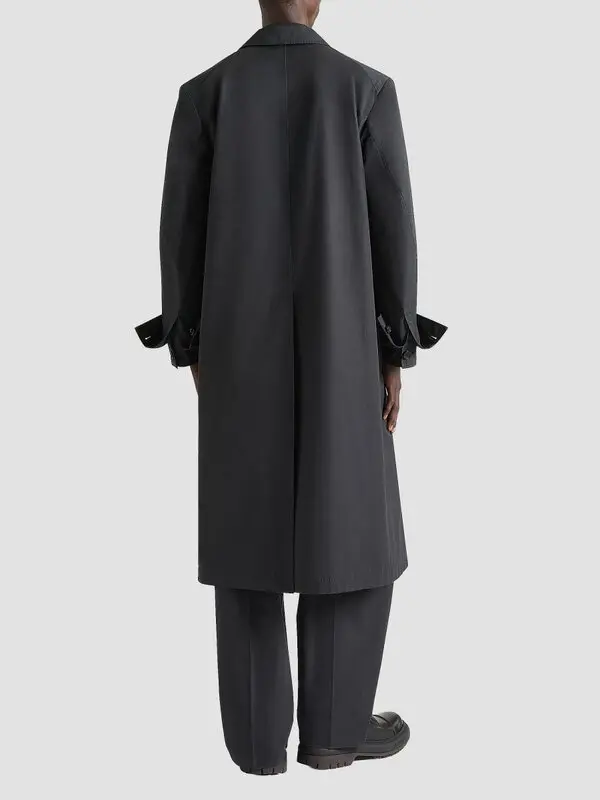 Givenchy Couture Seam Double-breasted Coat In Poplin