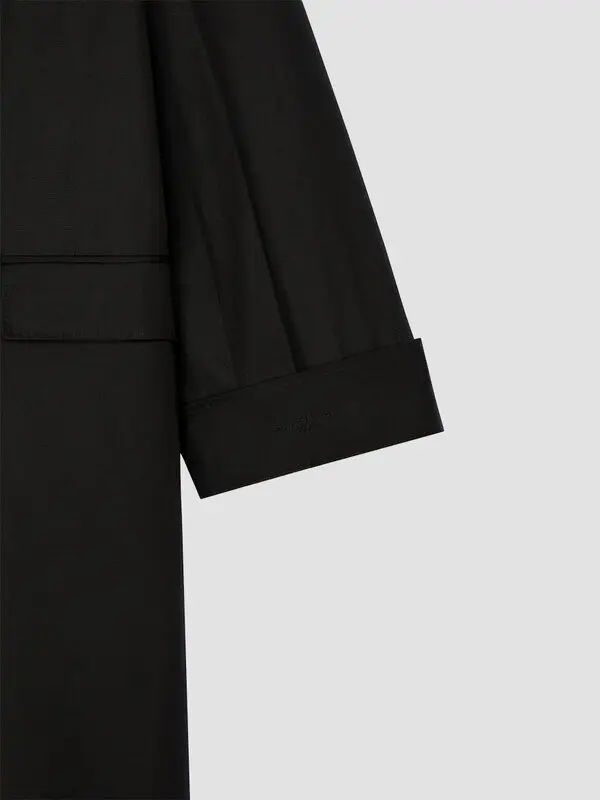 Givenchy Couture Seam Double-breasted Coat In Poplin