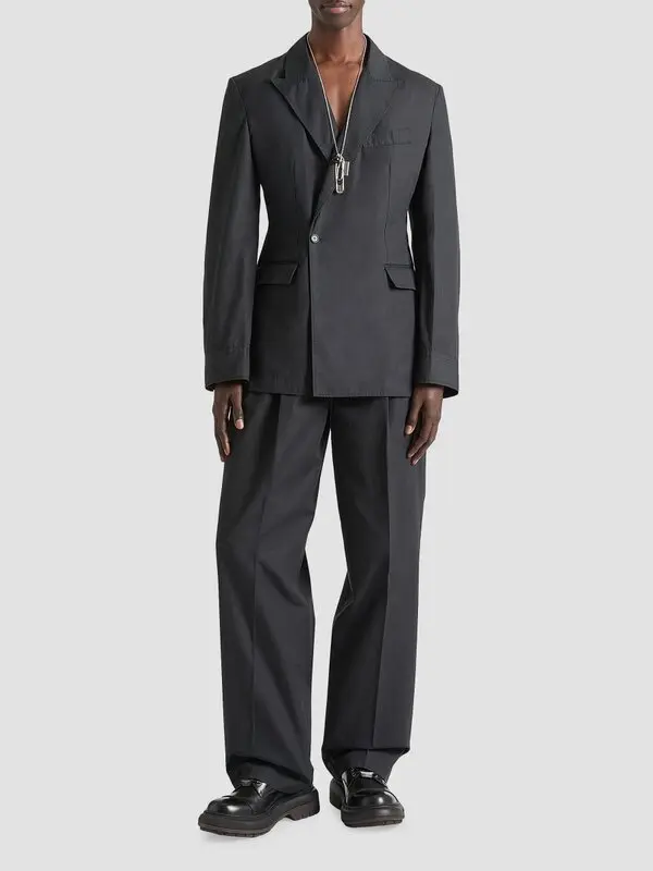 Givenchy Double Pleated Pants In Poplin