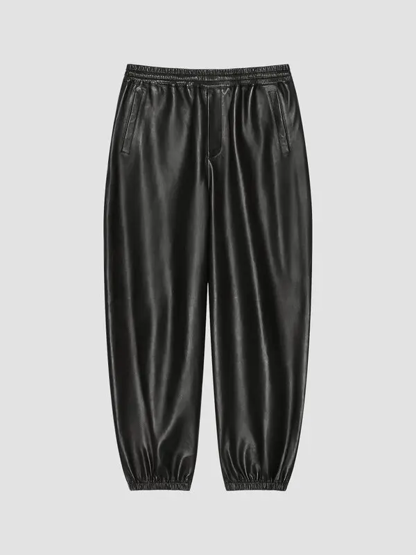 Givenchy Couture Seam Jogger Pants In Nappa Leather