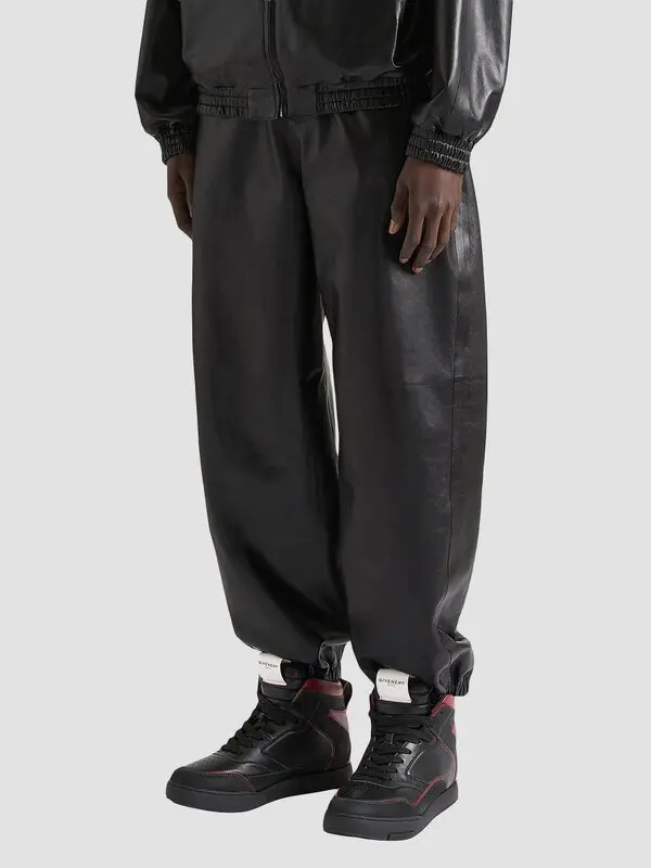 Givenchy Couture Seam Jogger Pants In Nappa Leather