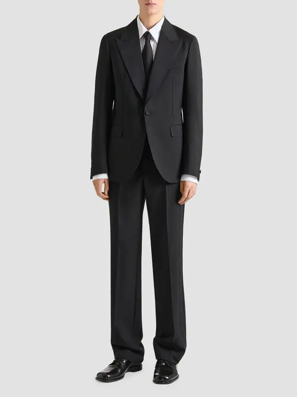 Givenchy Slim Fit Tailored Pants In Wool And Mohair