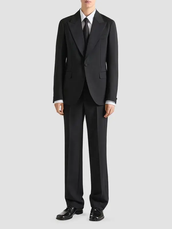 Givenchy Single-breasted Deconstructed Jacket In Wool And Mohair