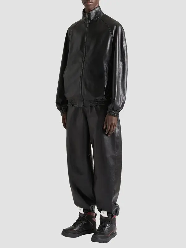 Givenchy Couture Seam Track Jacket In Nappa Leather