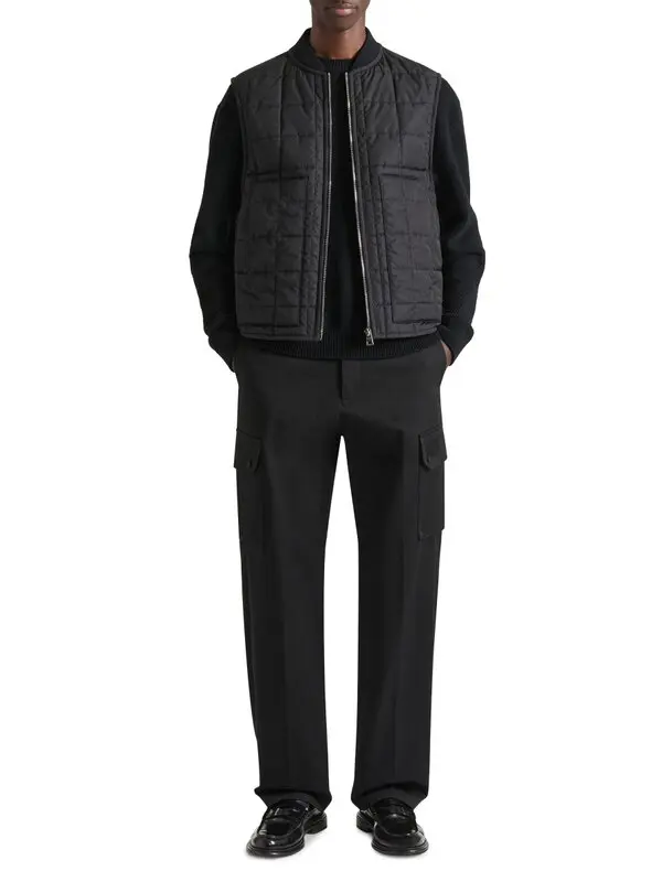 Givenchy Couture Seam Quilted Sleeveless Blouson Vest