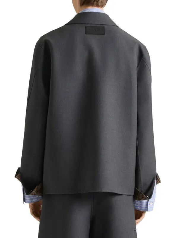 Givenchy Couture Seam Pants In Cotton With Checked Reverse