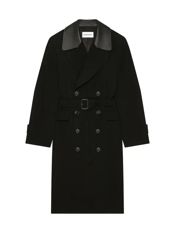Givenchy Couture Seam Trench Coat In Wool