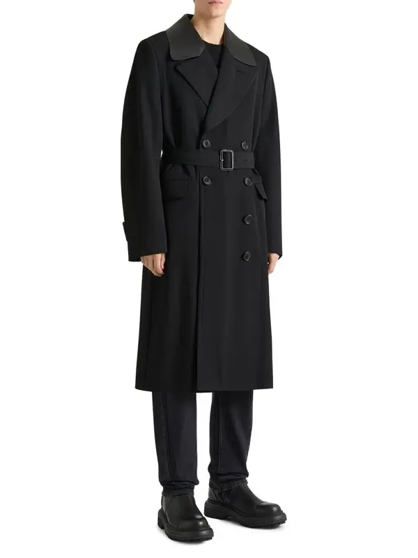 Givenchy Couture Seam Trench Coat In Wool
