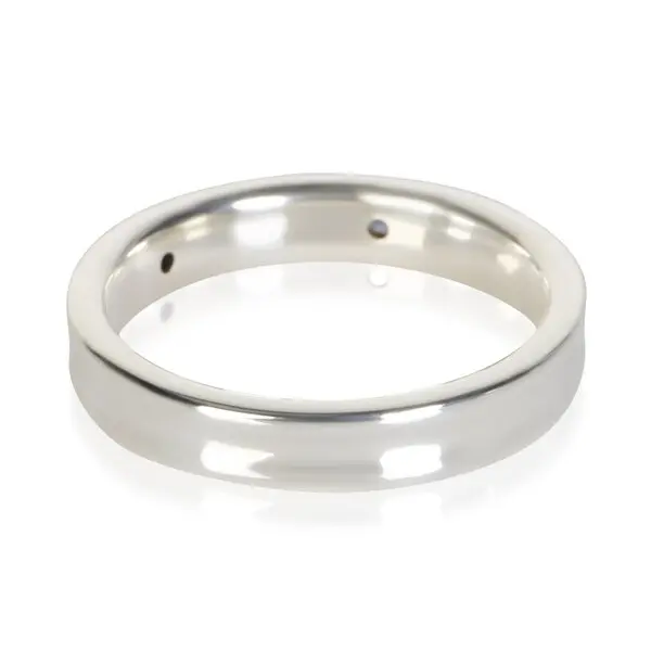 Tiffany & Co. Sterling Silver Sapphire 1837 Ring
