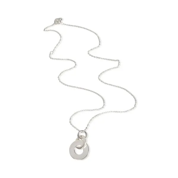 Tiffany & Co. Sterling Silver 1837 Triple Circle Drop Pendant
