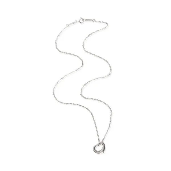 Tiffany & Co. Diamond Elsa Peretti Open Heart Pendant